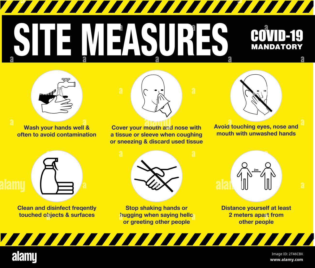 Measures for construction site safety Stock Vector Images - Alamy