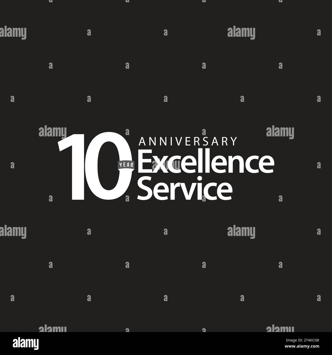 10 years of service image Stock Vector Images - Alamy