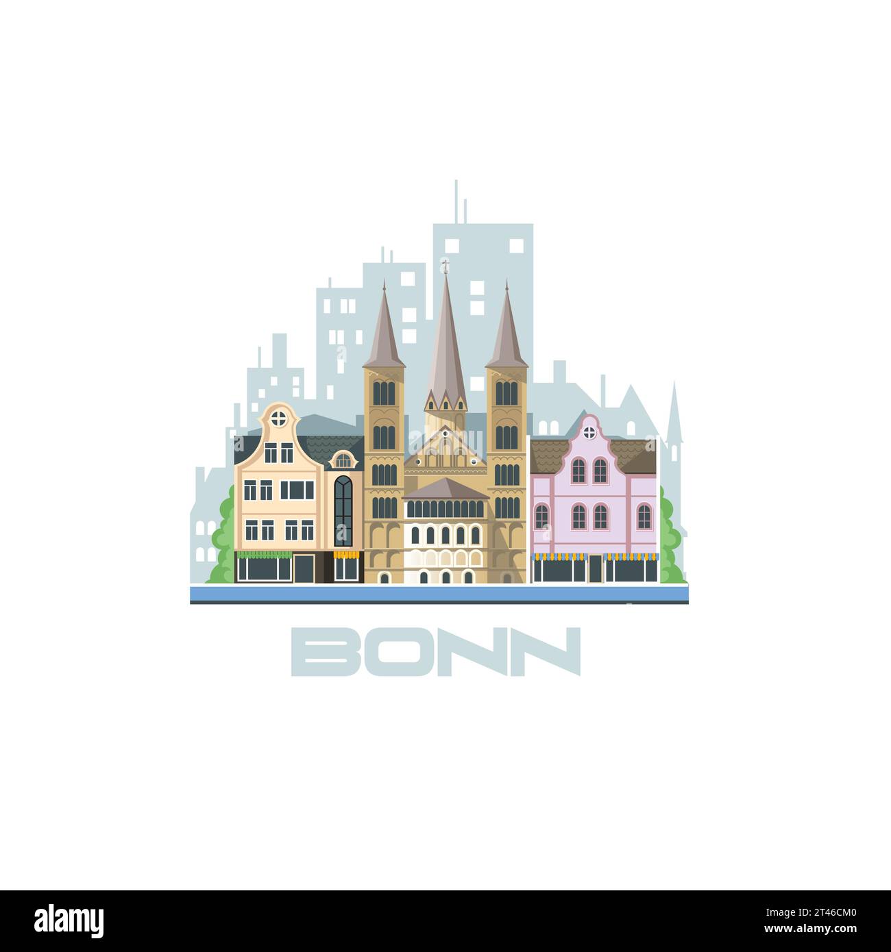 Skyline bonn Stock Vector Images - Alamy