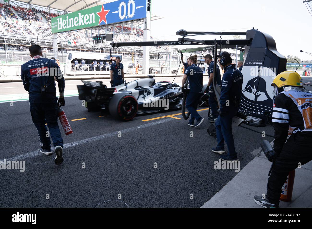 Mexico City Grand Prix, Mexico. 28th Oct, 2023. the Alpha Tauri team ...