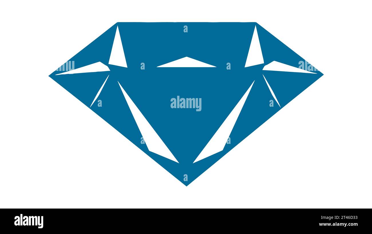 Diamond sign icon. Jewelry symbol. Gem stone. Graphic element on white ...