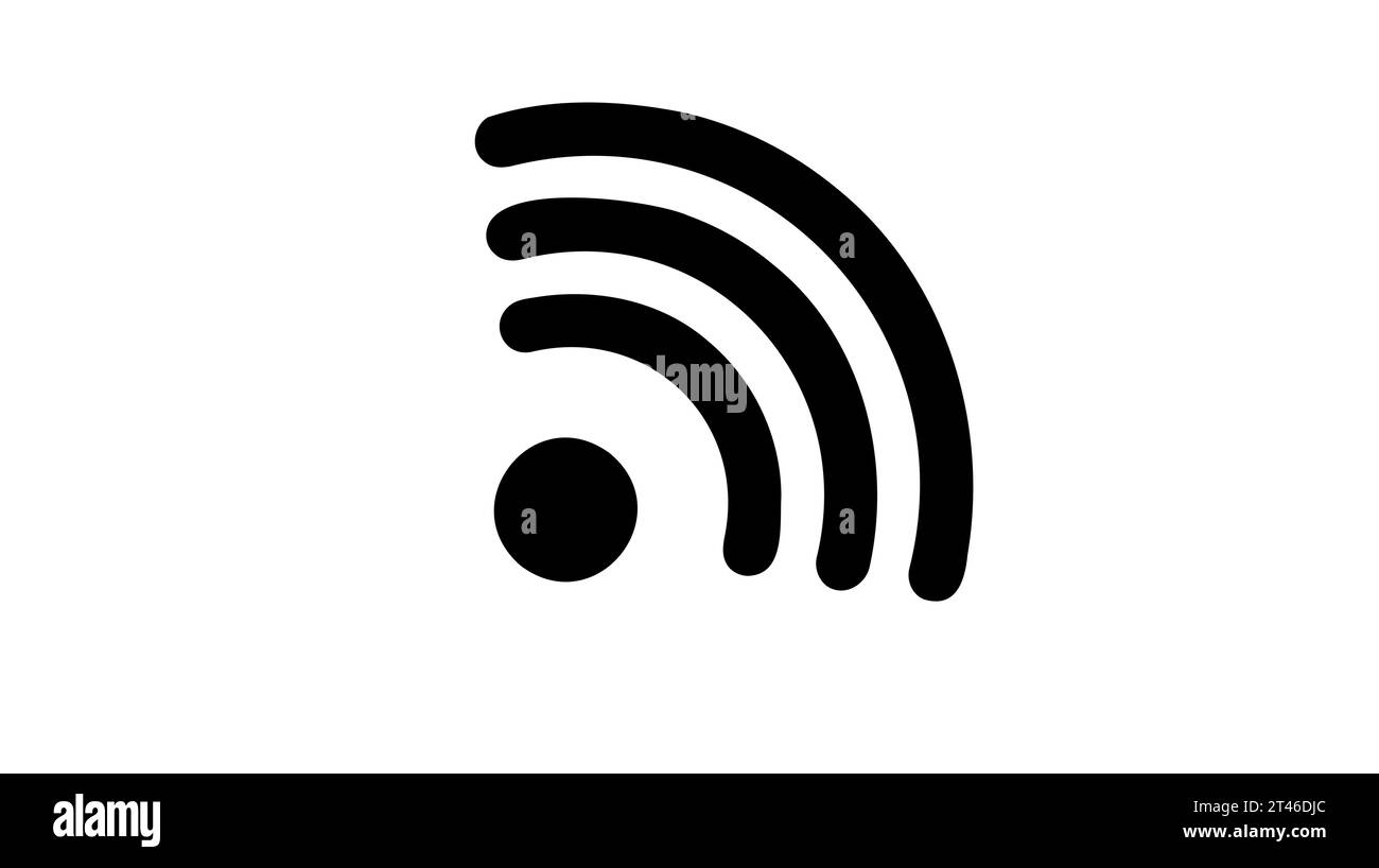 WIFI icon vector, wireless internet sign isolated on white background ...