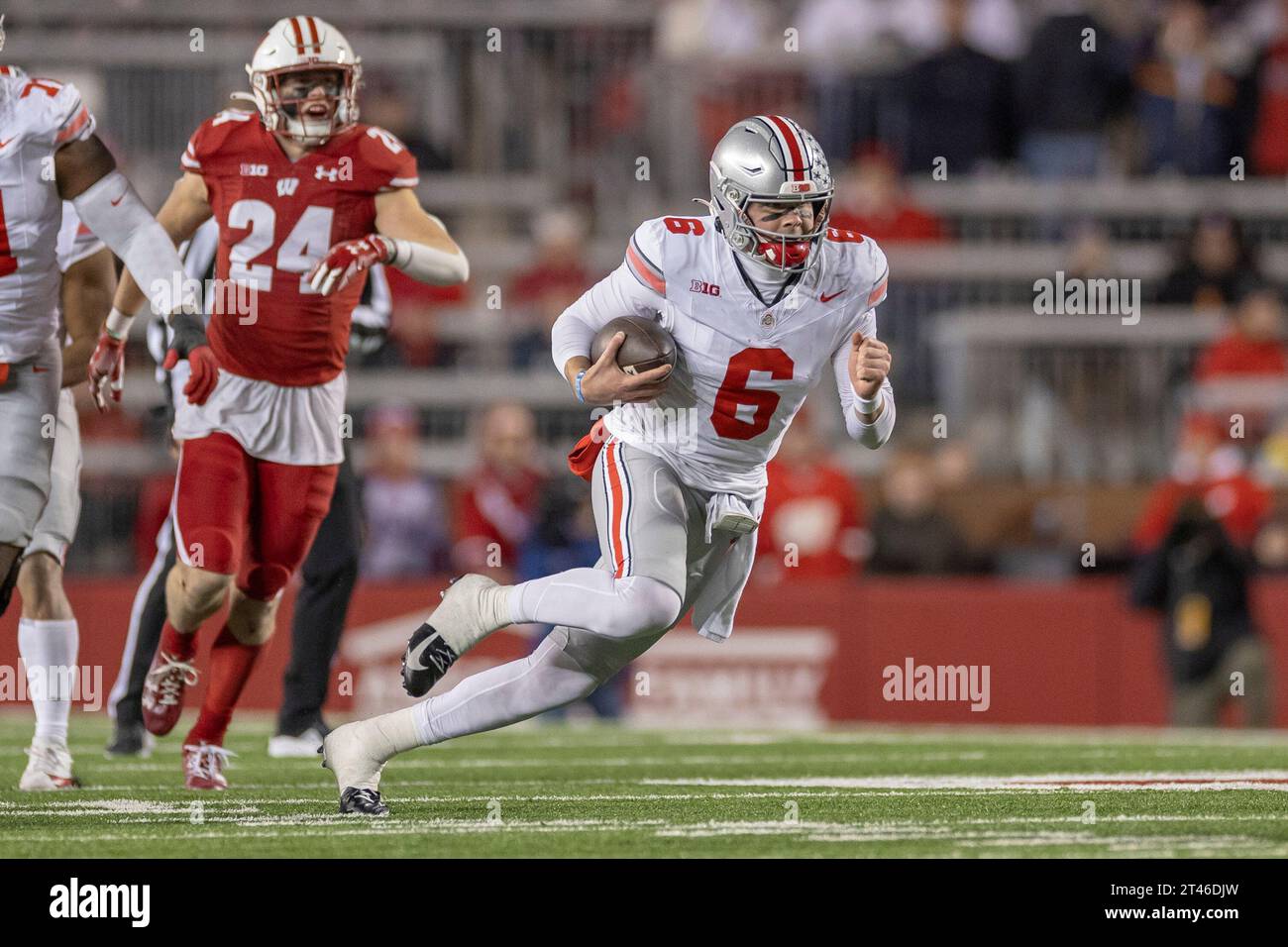 MADISON, WI - OCTOBER 28: Ohio State Buckeyes quarterback Kyle McCord ...