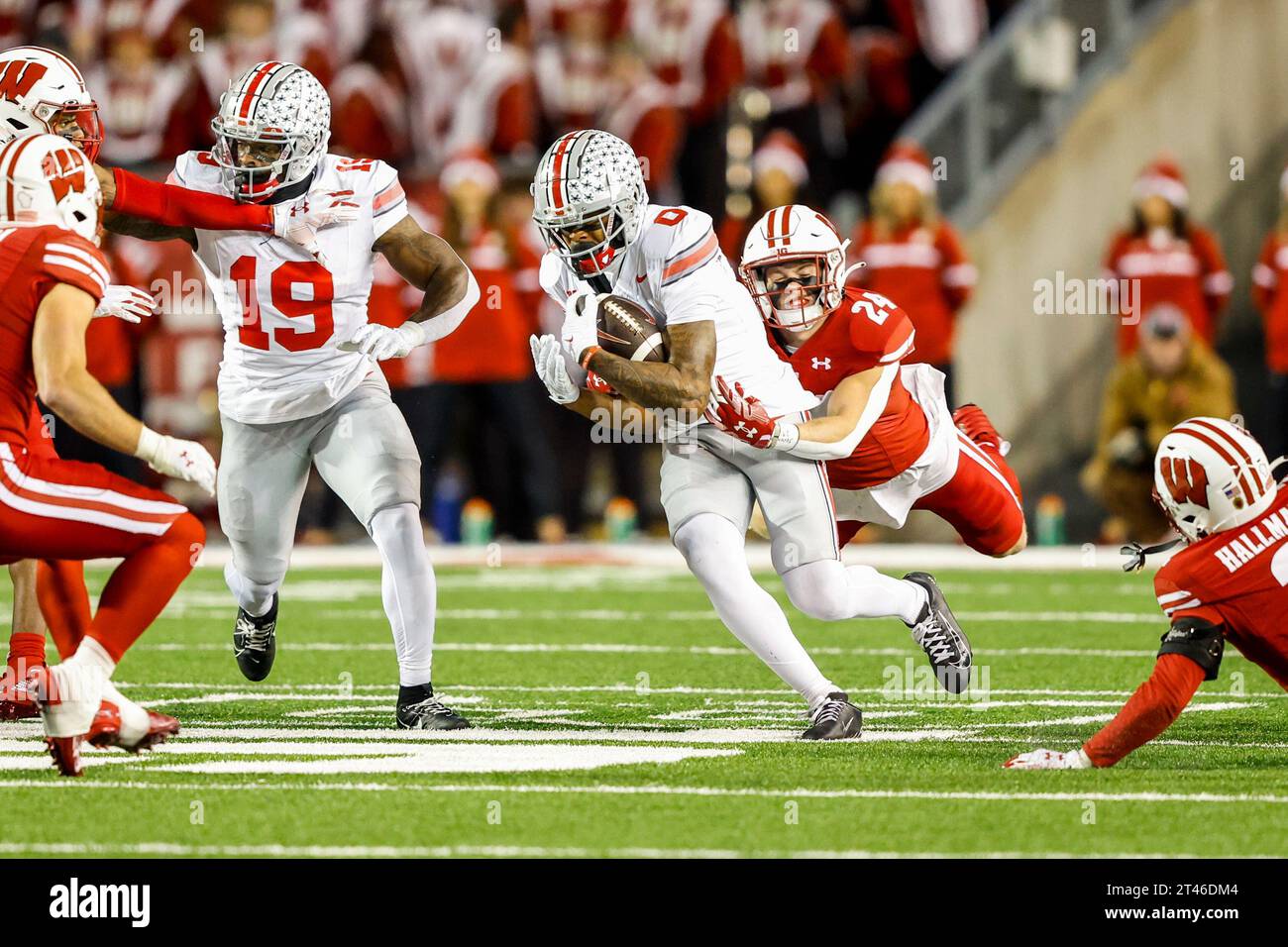 MADISON, WI - OCTOBER 28: Ohio State wide receiver Xavier Johnson (0 ...