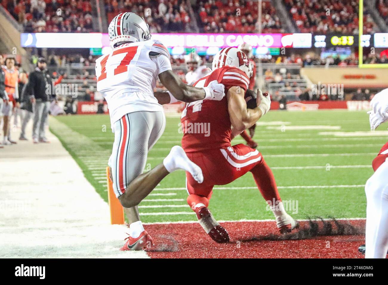 MADISON, WI - OCTOBER 28: Wisconsin safety Preston Zachman (14 ...