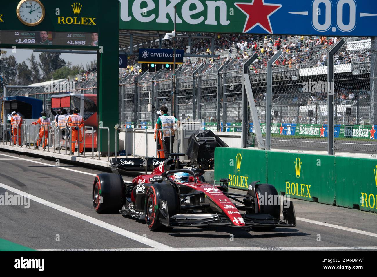 Mexico City Grand Prix, Mexico. 28th Oct, 2023. Valtteri Bottas driving ...