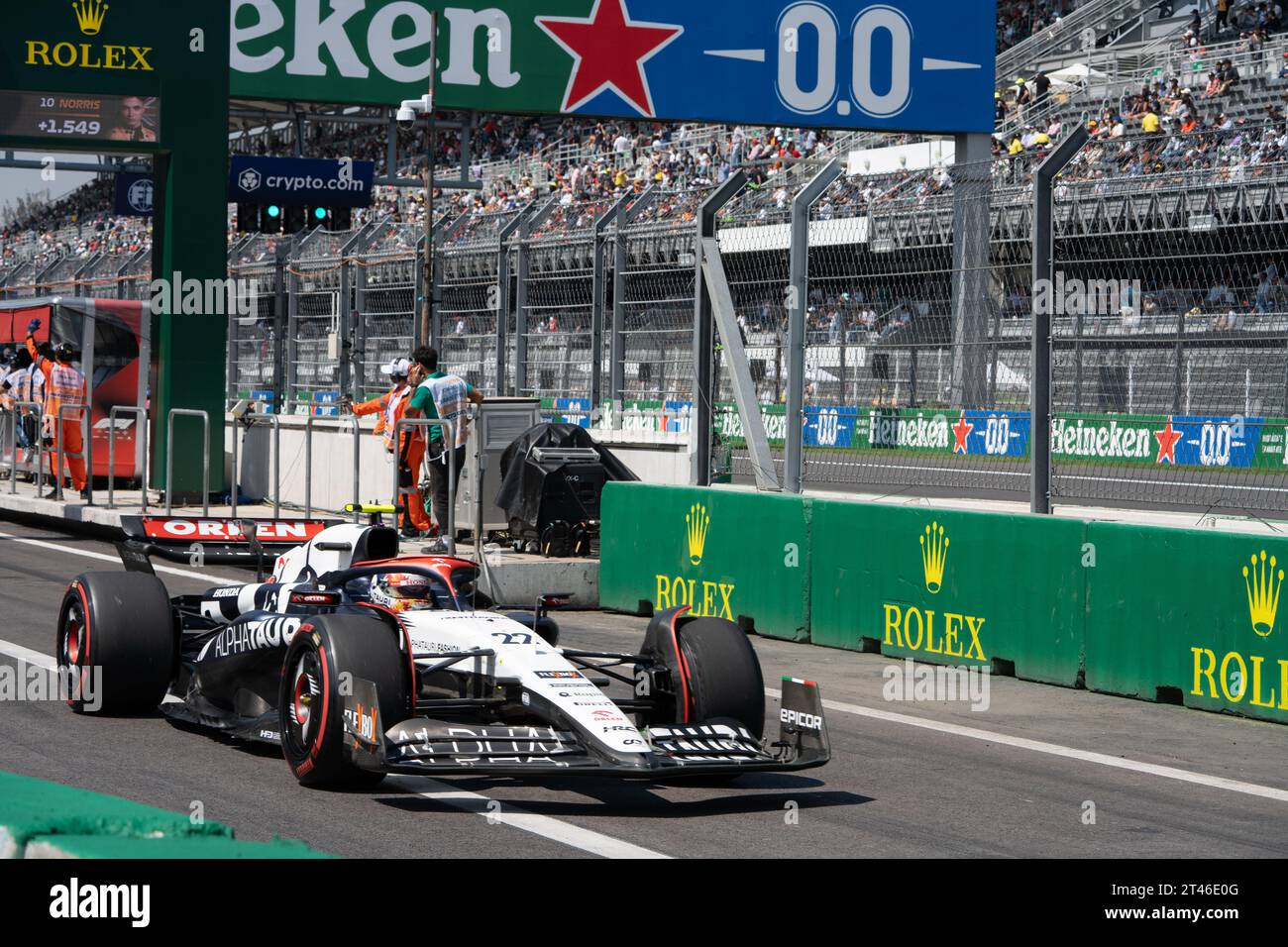 Mexico City Grand Prix, Mexico. 28th Oct, 2023. Yuki Tsunoda driving ...
