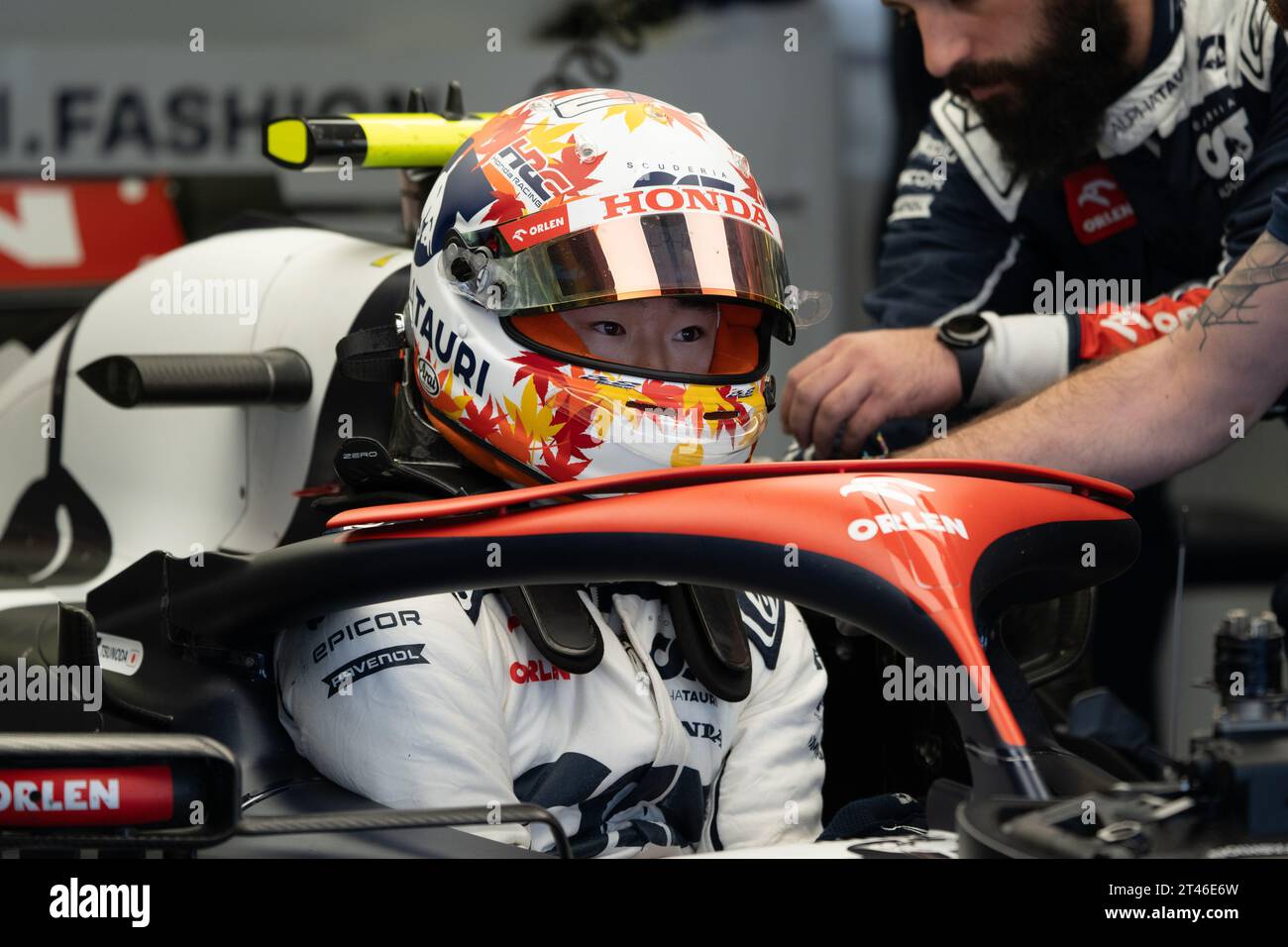 Mexico City Grand Prix, Mexico. 28th Oct, 2023. Yuki Tsunoda driving ...