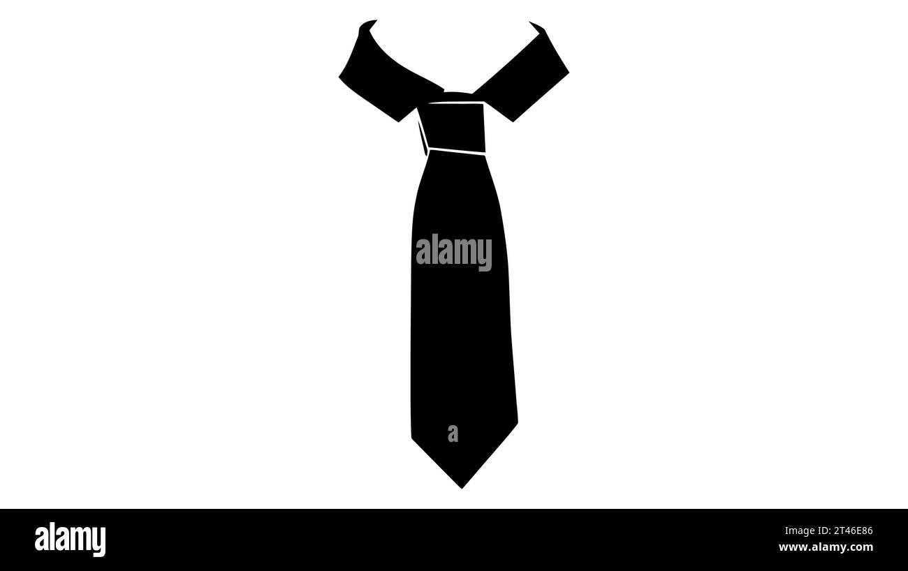 Tie Icon in trendy flat style isolated on grey background. Necktie ...