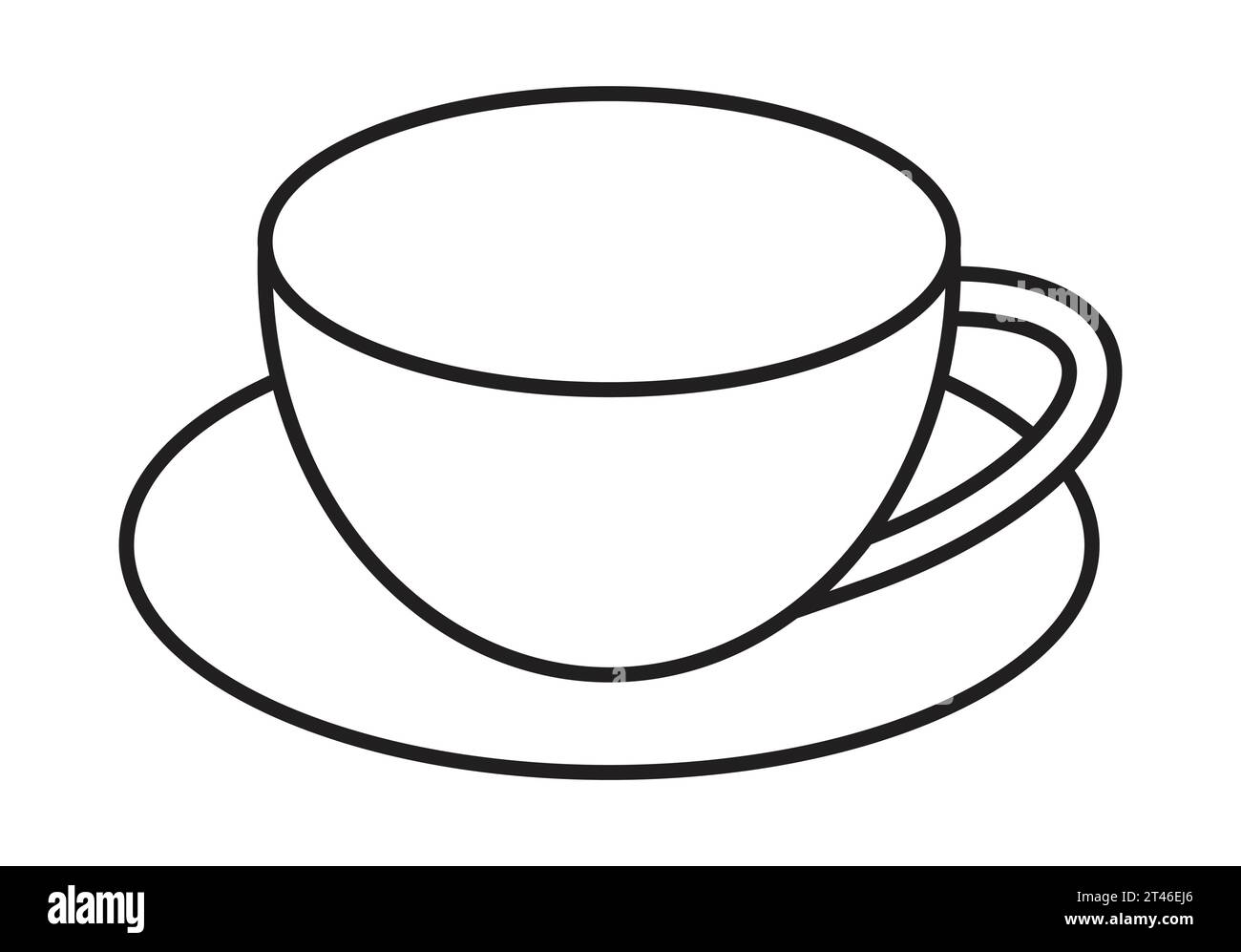 Coffee cup line art icons for apps and websites Vector Image Stock ...