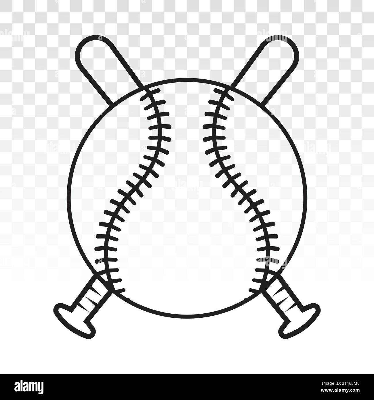 Baseball line art hi-res stock photography and images - Alamy