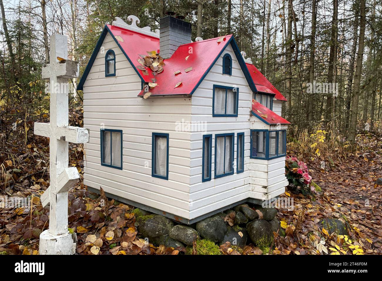 The cemetery at St. Nicholas Church is shown in Eklutna, Alaska, which ...