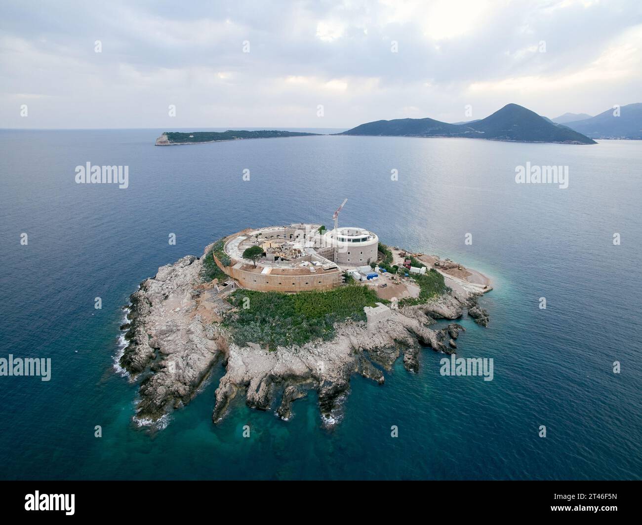 Aerial view mamula island hi-res stock photography and images - Alamy