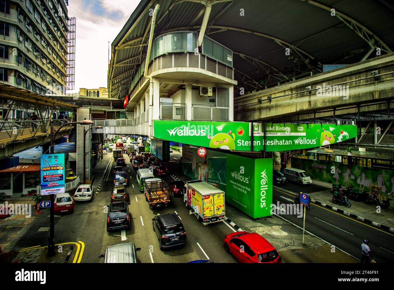 MRT track near Berjaya Times Square in Bukit Bintang, Kuala Lumpur ...