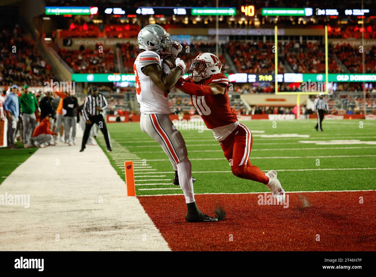 October 28, 2023: Ohio State Buckeyes wide receiver Marvin Harrison Jr ...