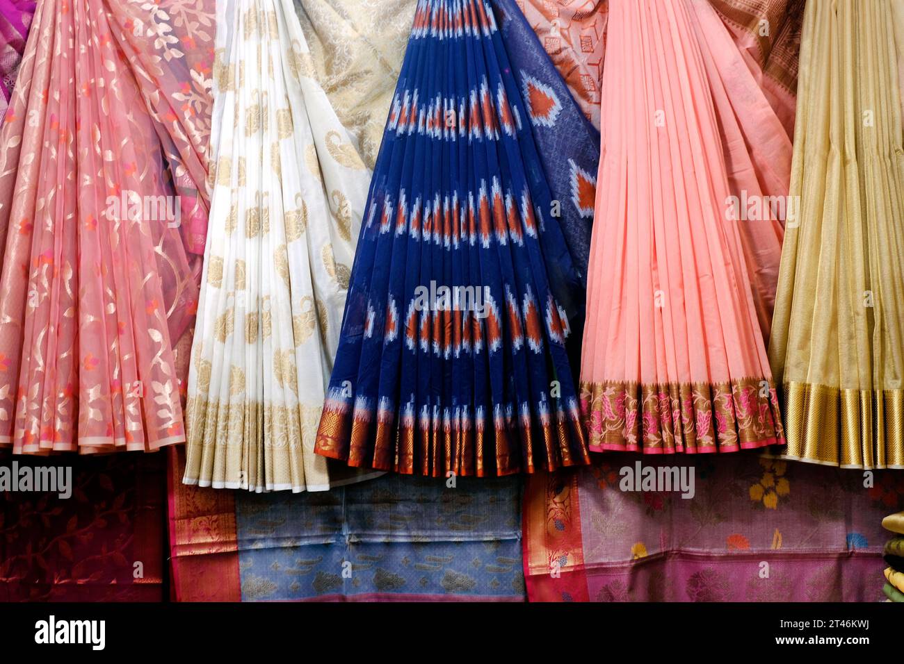 Traditional Indian dress / saree, Different texture and color beautiful ...