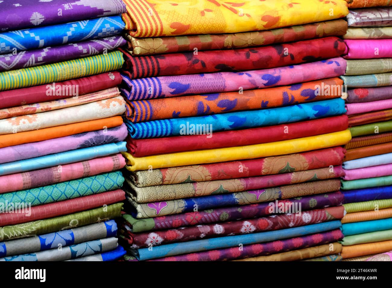 Traditional Indian dress / saree, Different texture and color beautiful ...