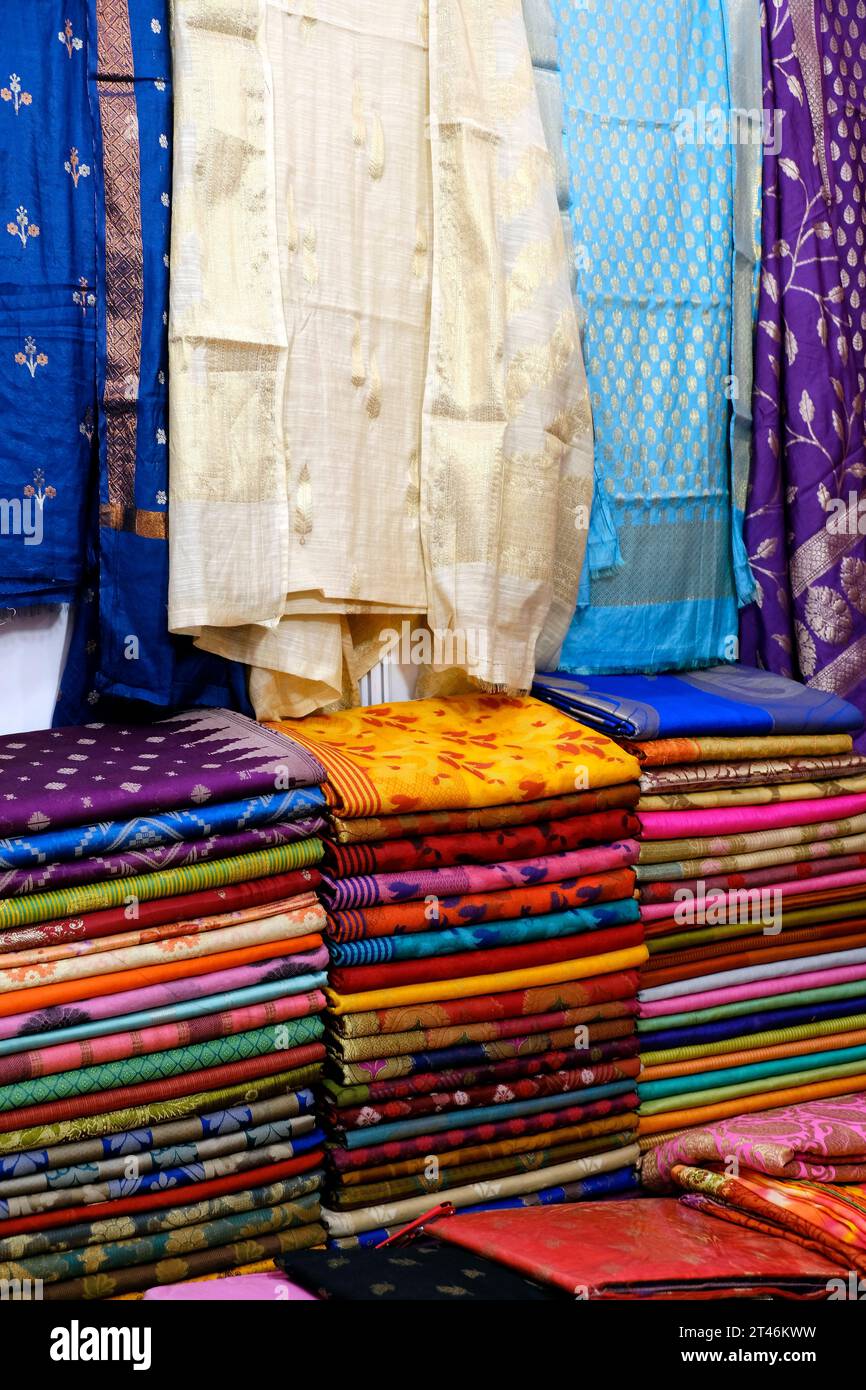 Traditional Indian dress / saree, Different texture and color beautiful ...