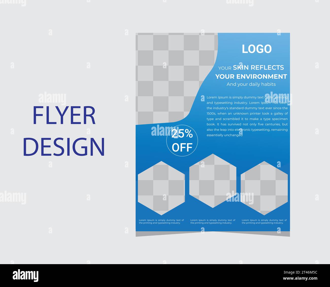 poster flyer pamphlet brochure cover design layout space for photo ...