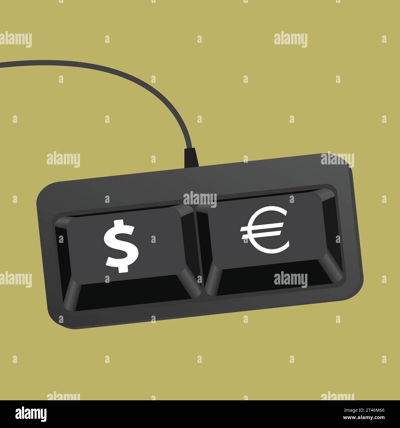 Computer keyboard euro sign Stock Vector Images - Alamy