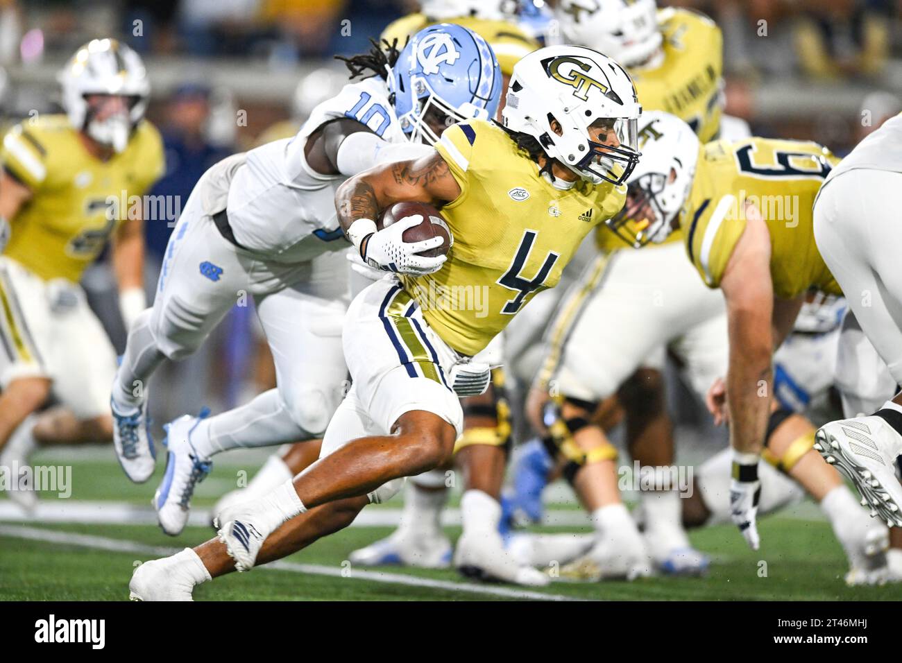 ATLANTA, GA – OCTOBER 28: Georgia Tech running back Dontae Smith (4 ...
