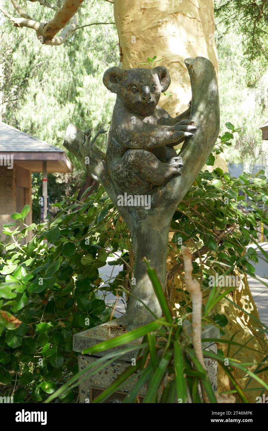 Los Angeles, California, USA 27th October 2023 Koala Statue at LA Zoo ...