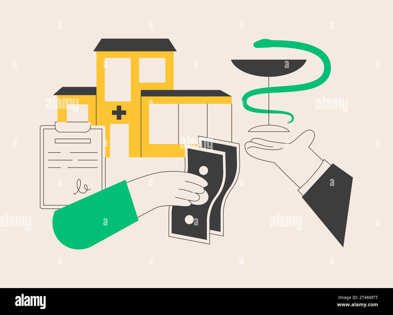 Private healthcare abstract concept vector illustration Stock Vector ...