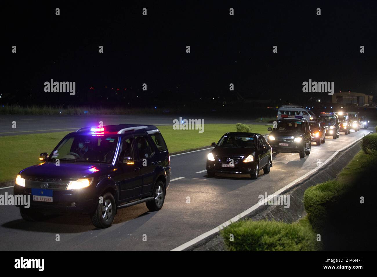 UN Secretary General Antonio Guterres arrives Nepal A convoy of ...