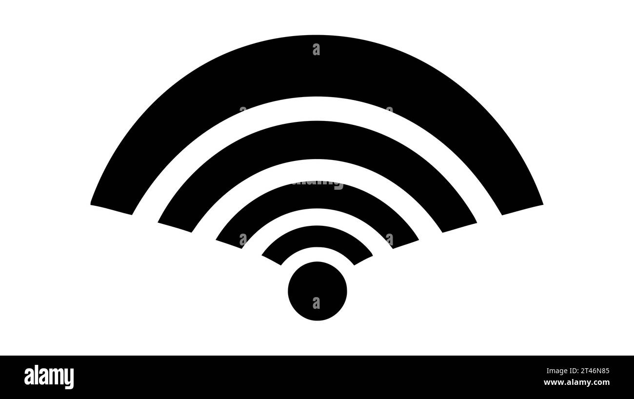 WIFI icon vector, wireless internet sign isolated on white background ...