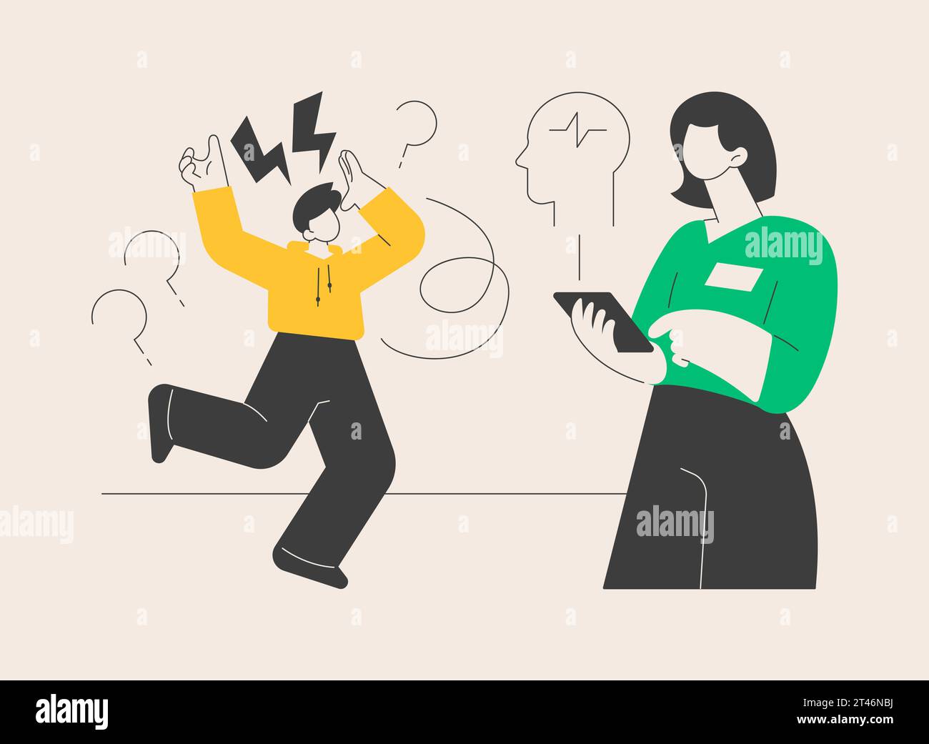 Attention deficit hyperactivity disorder Stock Vector Images - Alamy