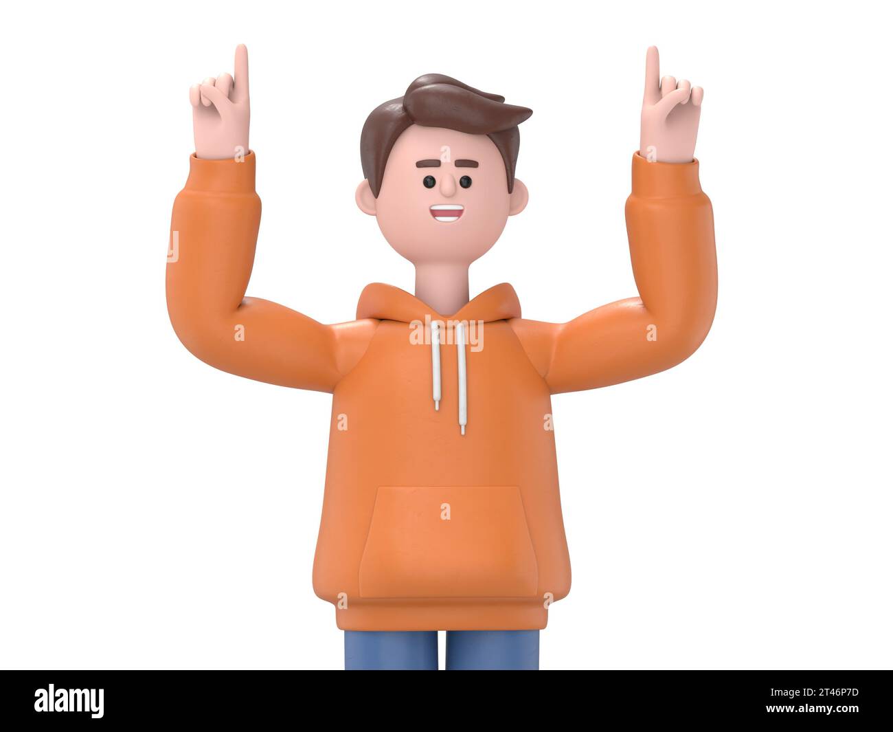 Drawing of person pointing up hi-res stock photography and images - Alamy