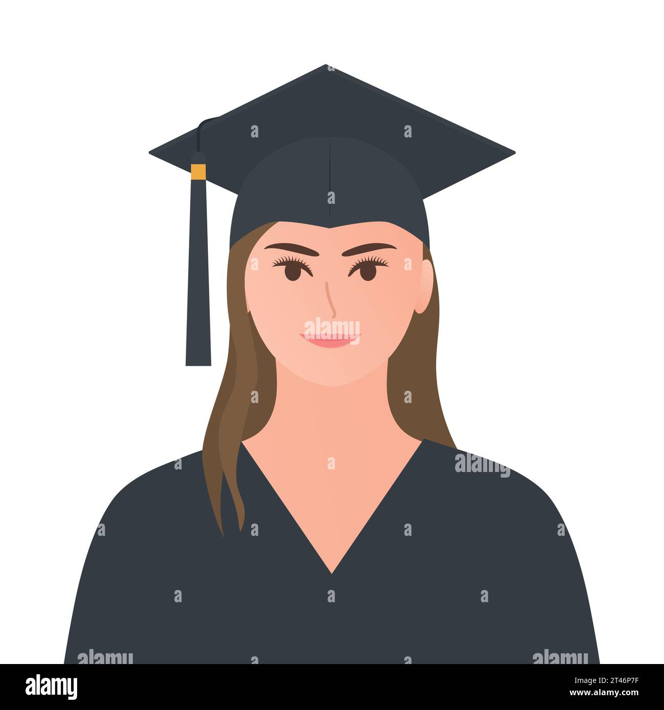 College graduate portrait Stock Vector Images - Alamy
