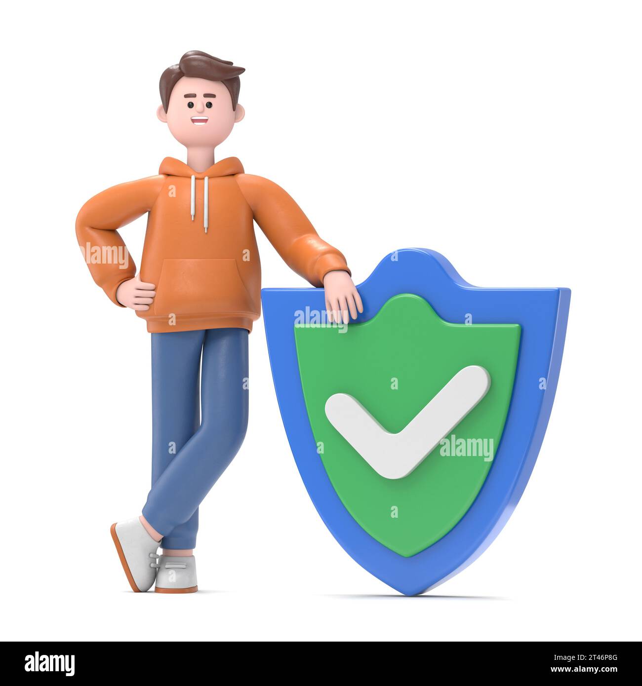3d guy check mark hi-res stock photography and images - Alamy