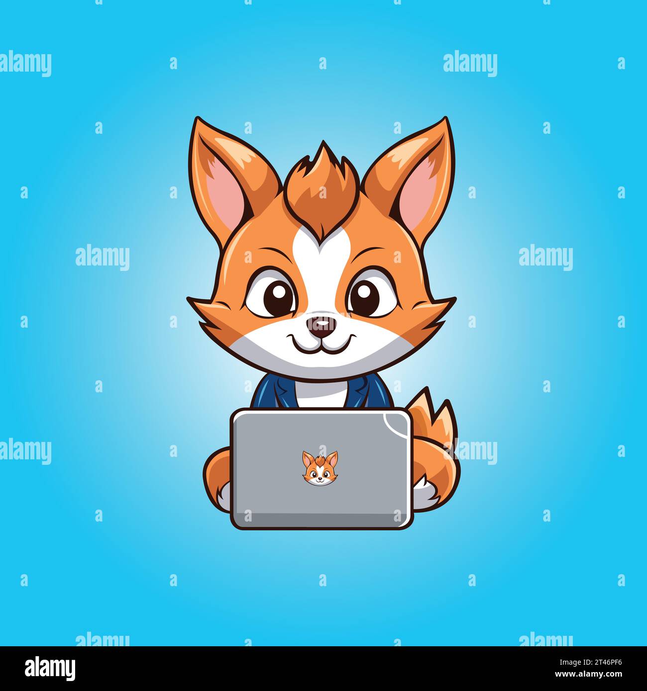 Vector fox cartoon clipart hi-res stock photography and images - Alamy