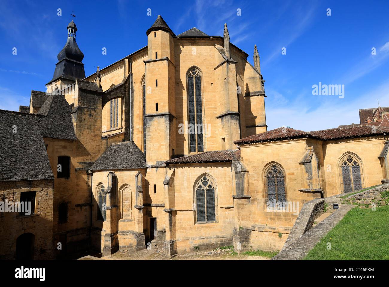 Saint-Sacerdos Cathedral in the medieval city of Sarlat in Périgord ...