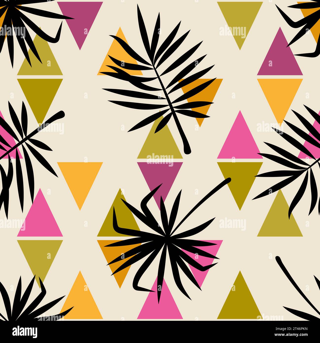 Botanical triangle design hi-res stock photography and images - Alamy