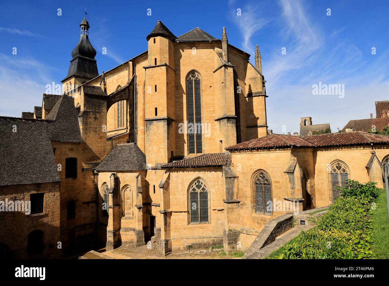 Saint-Sacerdos Cathedral in the medieval city of Sarlat in Périgord ...