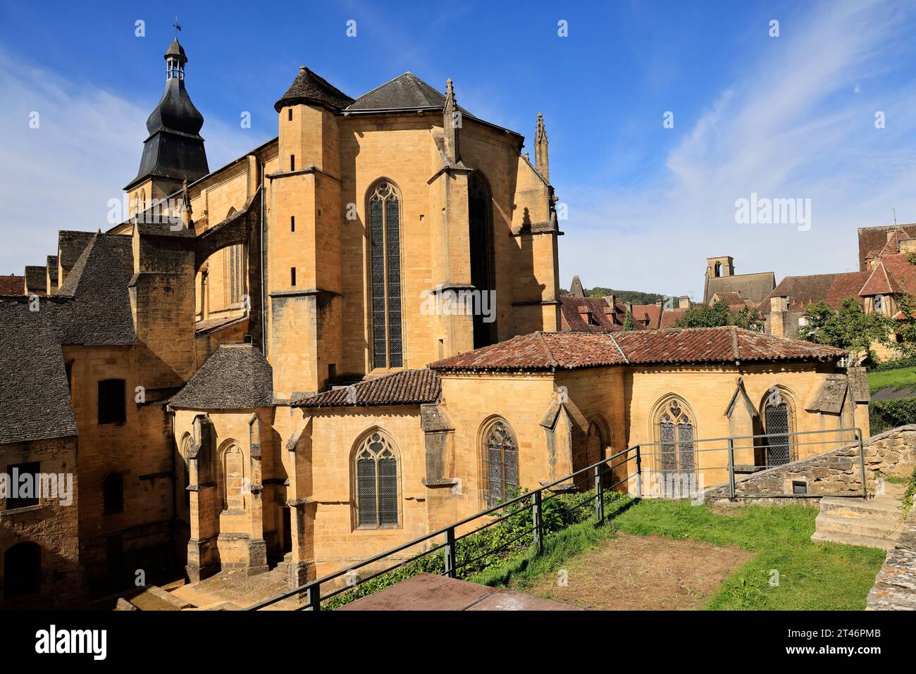 Saint-Sacerdos Cathedral in the medieval city of Sarlat in Périgord ...