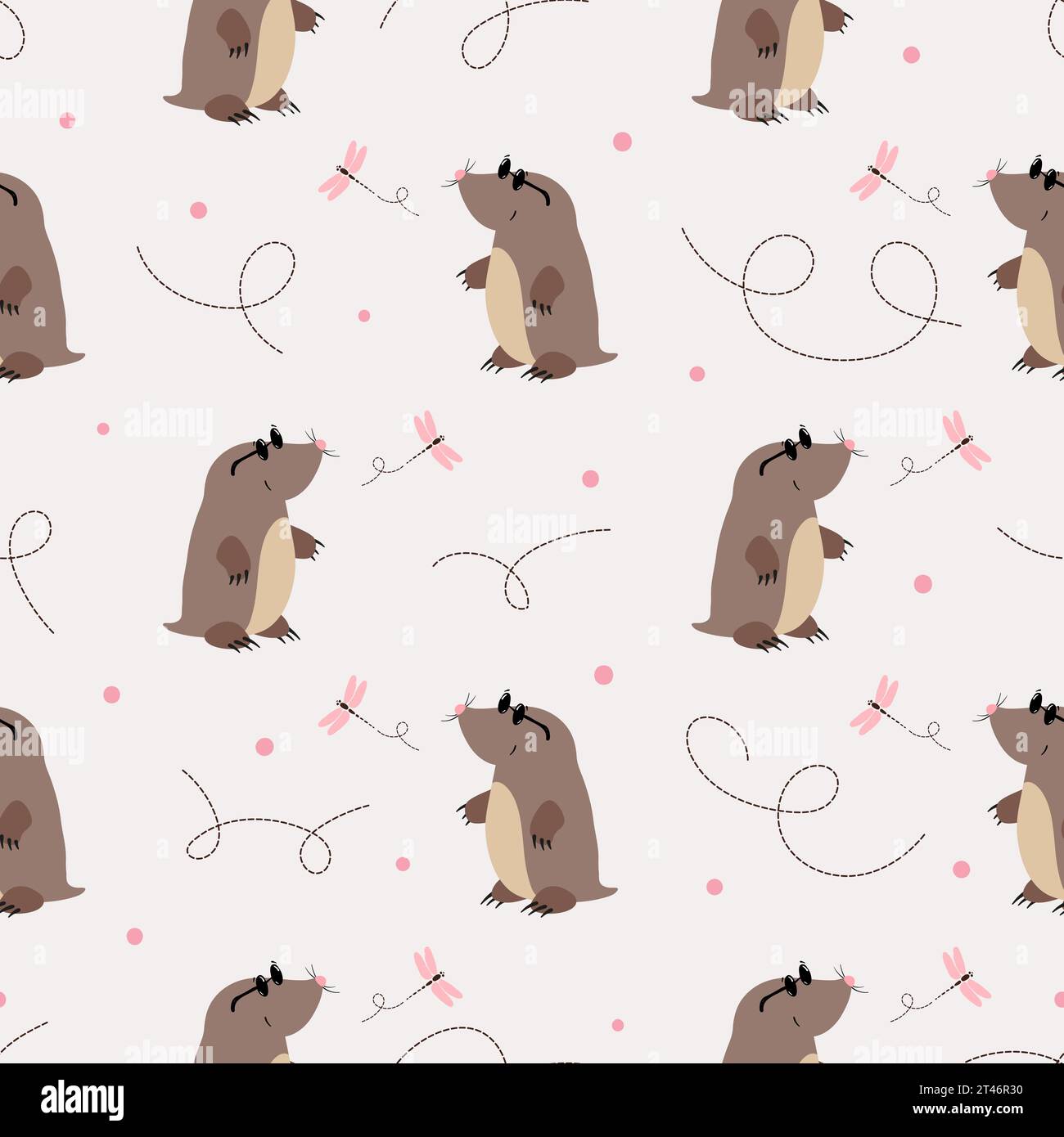 Cartoon illustration funny cute mole hi-res stock photography and ...