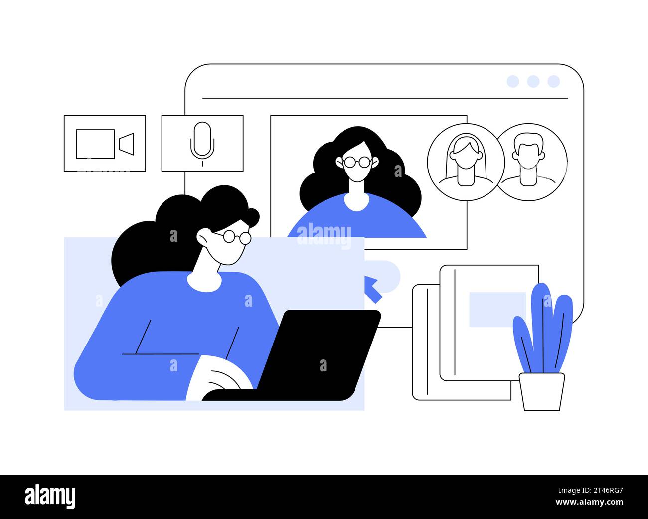 Join class isolated cartoon vector illustrations Stock Vector Image ...