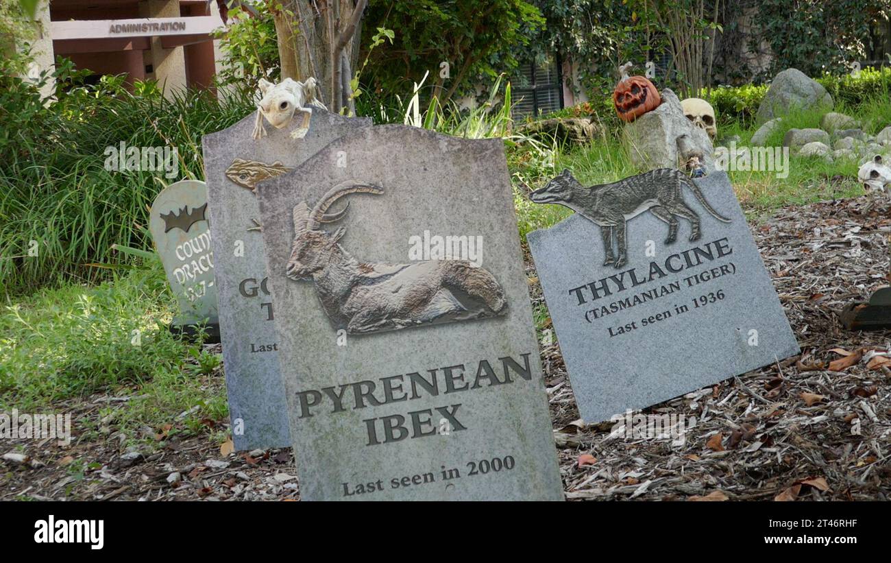 Los Angeles, California, USA 27th October 2023 Extinct Animals ...