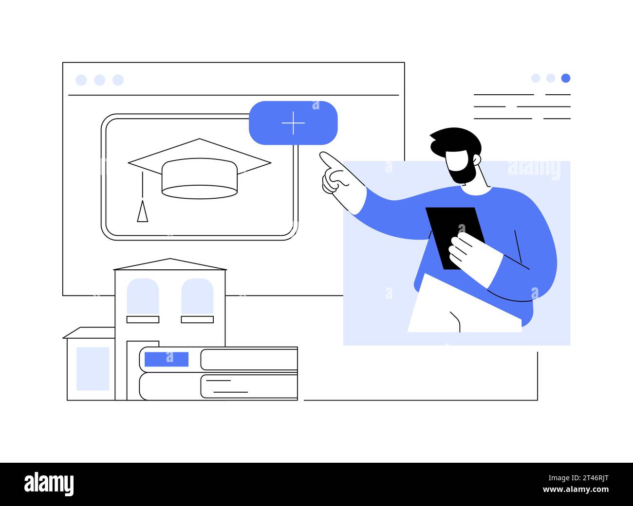 Create class isolated cartoon vector illustrations Stock Vector Image ...