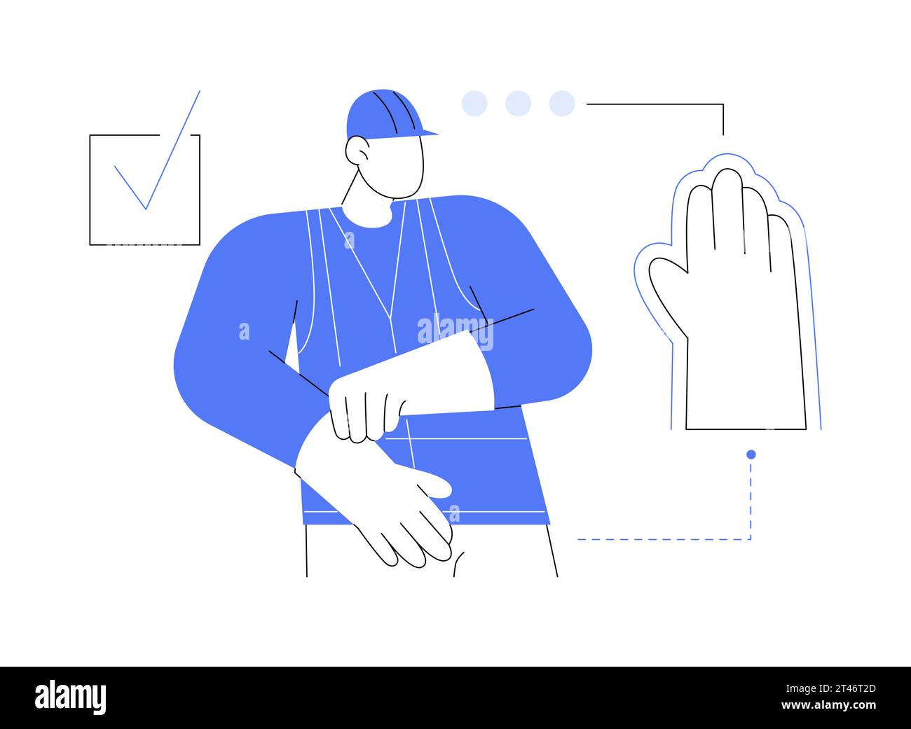 Hand protection abstract concept vector illustration Stock Vector Image ...