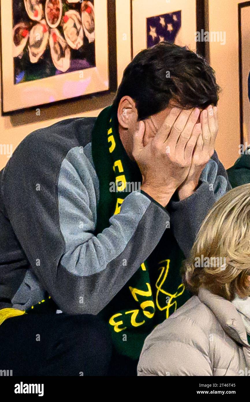 Paris, France. 28th Oct, 2023. Roger Federer attends the Rugby World ...