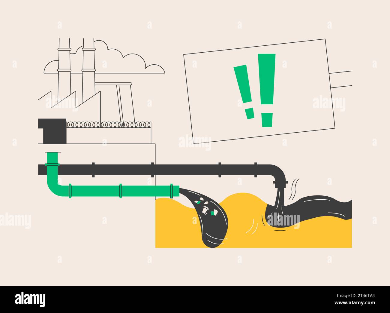 Water pollution abstract concept vector illustration Stock Vector Image ...