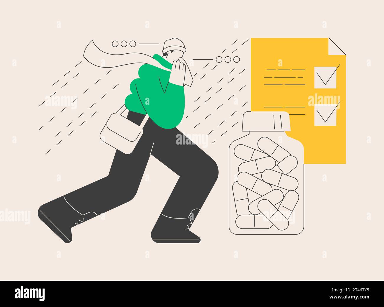 Seasonal Flu abstract concept vector illustration Stock Vector Image ...