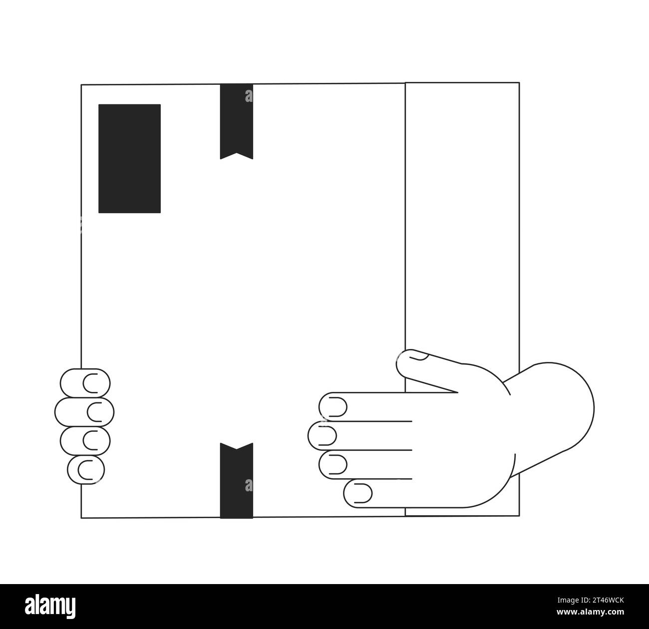 Hands moving box Stock Vector Images - Alamy