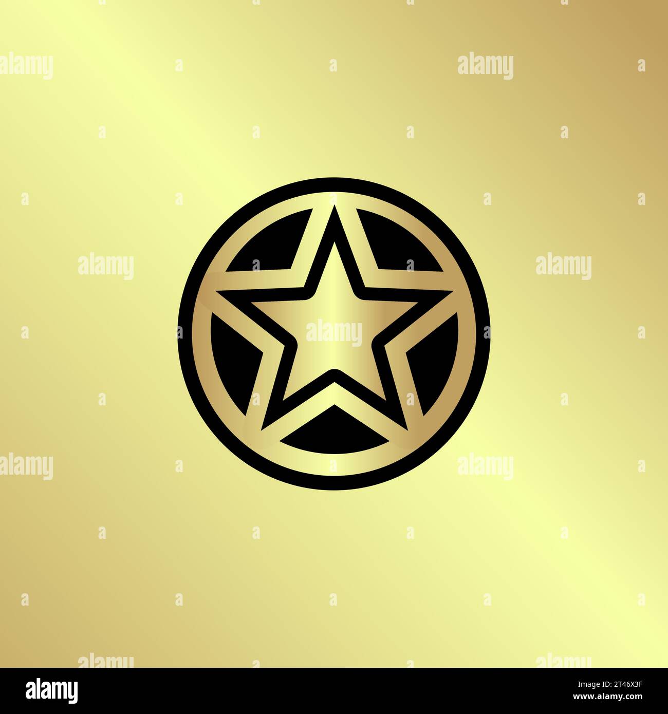 Vector graphic silver and gold symbol for company leaders with star ...