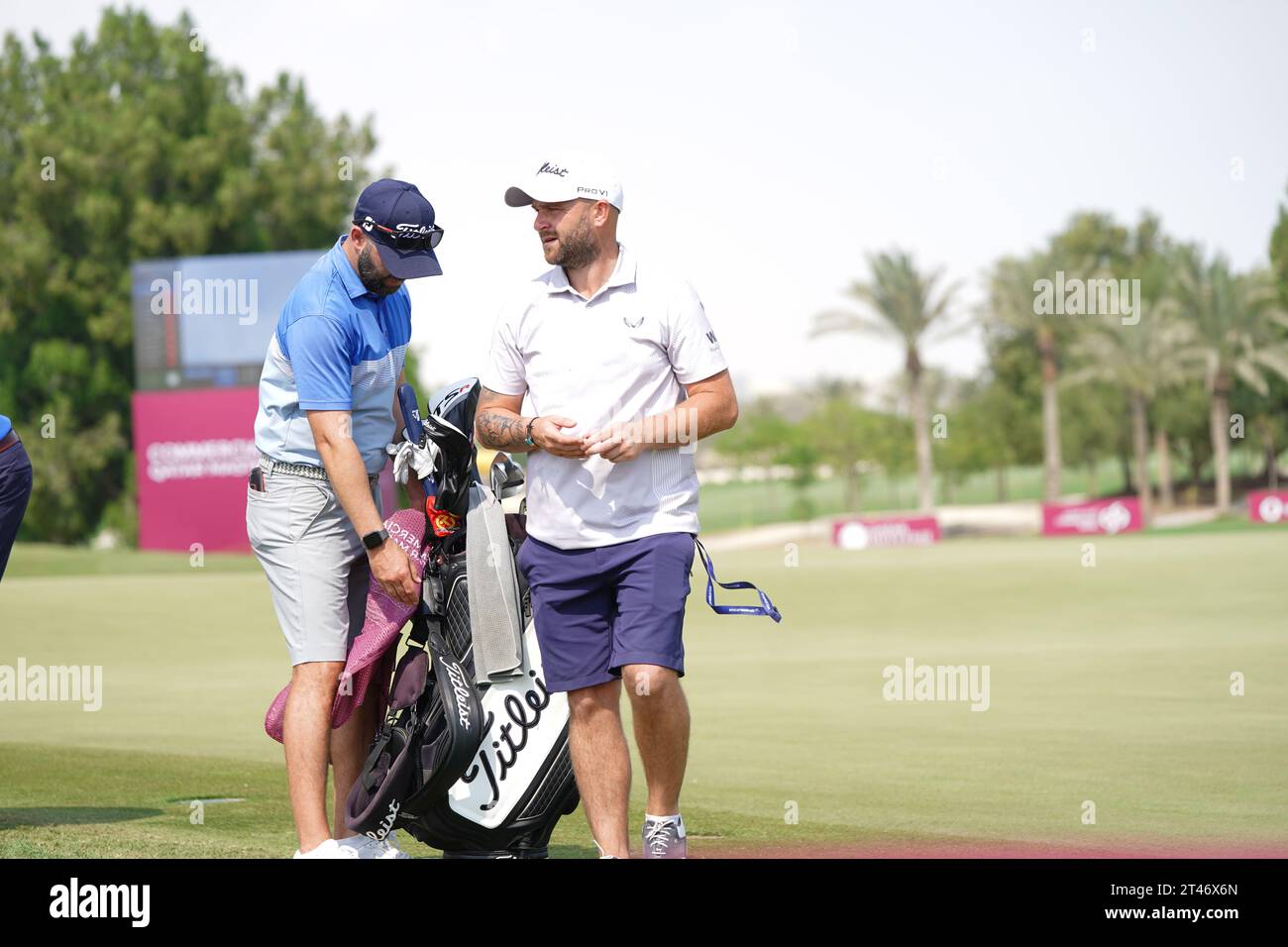 Commercial Bank Qatar Masters at the Doha Golf Club in Qatar Stock ...