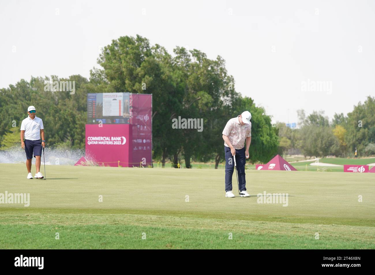 Commercial Bank Qatar Masters at the Doha Golf Club in Qatar Stock ...